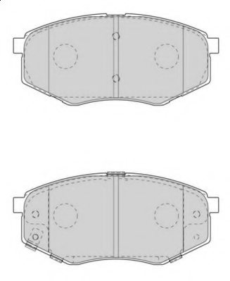 581013SA26,HYUNDAI 581013SA26 Brake Pad Set, disc brake for HYUNDAI