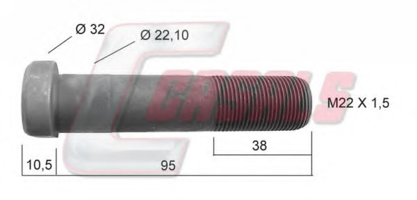 0004013971,MERCE 0004013971 Wheel Stud for MERCE