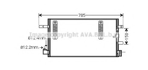 8K0260403AB,VAG 8K0260403AB Condenser, air conditioning for VAG