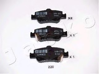 0446602181,TOYOT 04466-02181 Brake Pad Set, disc brake for TOYOT