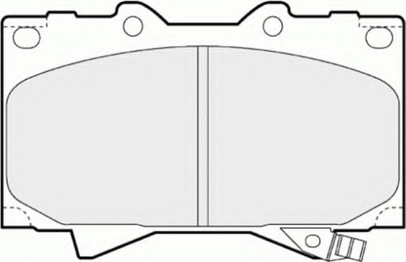 0446560160,TOYOT 04465-60160 Brake Pad Set, disc brake for TOYOT
