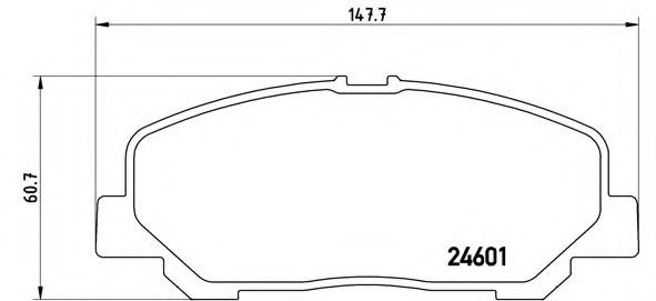 0446528520,TOYOT 04465-28520 Brake Pad Set, disc brake for TOYOT
