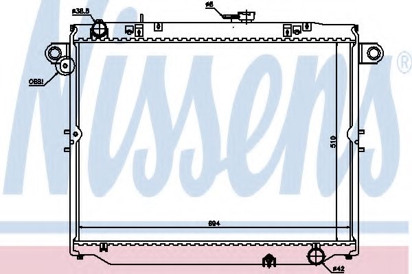 1640066120,TOYOT 1640066120 Radiator, engine cooling for TOYOT