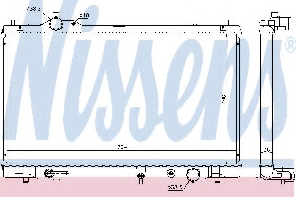 1640038210,OEM 1640038210 Radiator for OEM