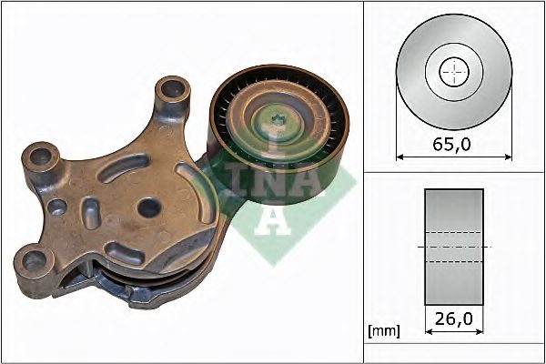 31316434,VOLVO 31316434 Deflection/Guide Pulley, v-ribbed belt for VOLVO