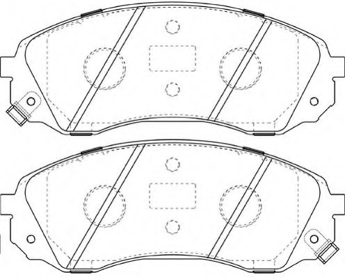 581014HA00,KIA 58101-4HA00 Brake Pad Set, disc brake for KIA