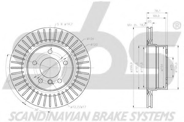 34216855005,BMW 34216855005 Brake Disc for BMW