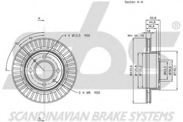 5171202550,HYUNDAI 51712-02550 Brake Disc for HYUNDAI