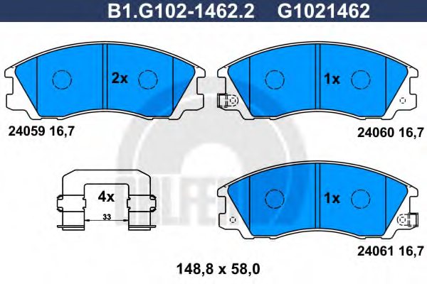58101H1A10,HYUNDAI 58101-H1A10 Brake Pad Set, disc brake for HYUNDAI