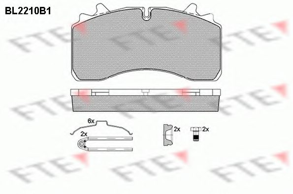 0233501309,SAF 0233501309 Brake Pad Set, disc brake for SAF