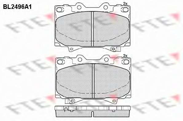 0446560160,TOYOT 04465-60160 Brake Pad Set, disc brake for TOYOT