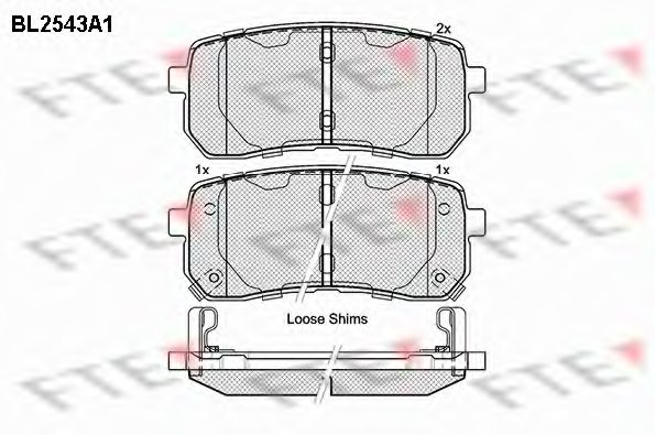 583024HA50,HYUNDAI 58302-4HA50 Brake Pad Set, disc brake for HYUNDAI