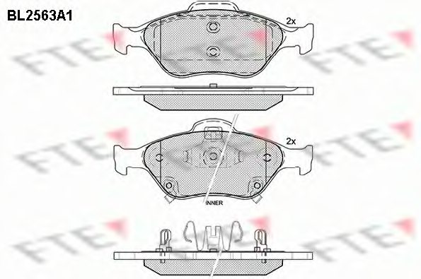 044650D050,TOYOT 04465-0D050 Brake Pad Set, disc brake for TOYOT