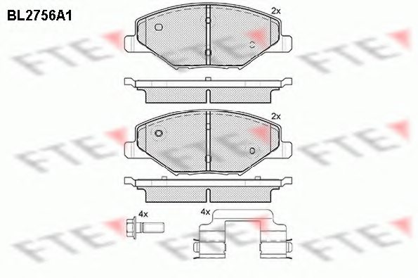 6RU698151,VW 6RU698151 Brake Pad Set, disc brake for VW