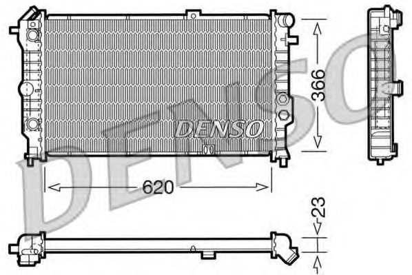 1300135,OPEL 1300135 Radiator, engine cooling for OPEL