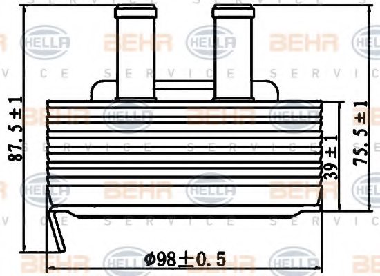 213055M301,NISSA 213055M301 Oil Cooler, engine oil for NISSA