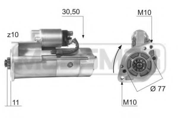 1810A050,MITSUBISHI 1810A050 Starter for MITSUBISHI