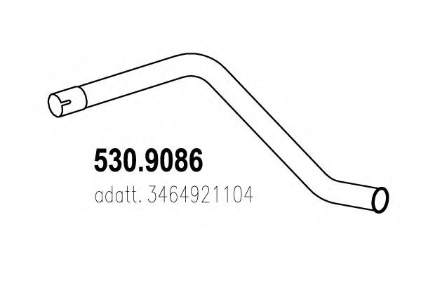 3464921104,MERCE 3464921104 Exhaust Pipe for MERCE
