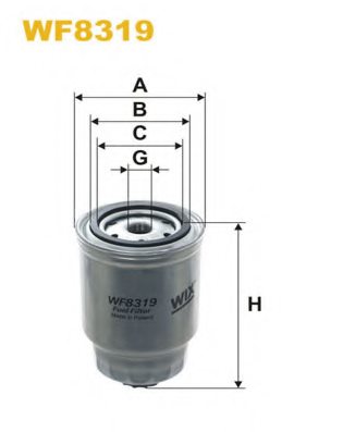 164037F40A,NISSA 16403-7F40A Fuel filter for NISSA
