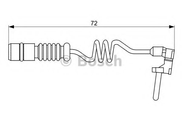 2025400717,MERCE 202 540 07 17 Warning Contact, brake pad wear for MERCE