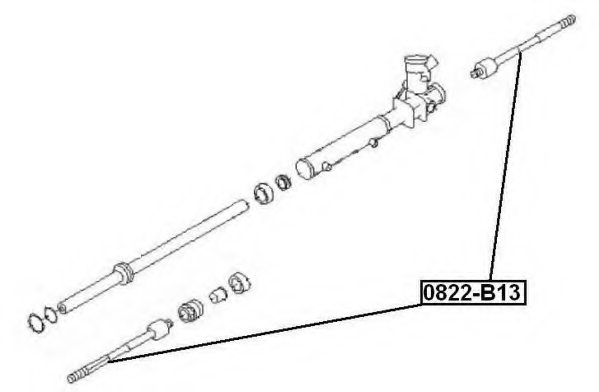34160AE000,SUBAR 34160-AE000 Tie Rod Axle Joint for SUBAR