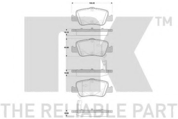 0446602181,TOYOT 04466-02181 Brake Pad Set, disc brake for TOYOT