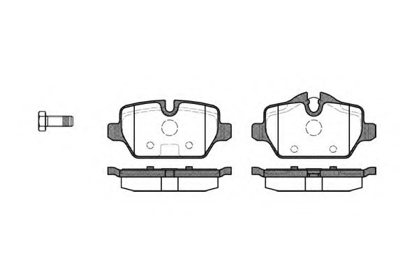 34219808172,MINI 34219808172 Brake Pad Set, disc brake for MINI