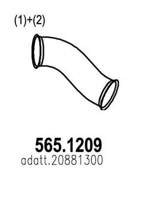 20881300,VOLVO 20881300 Exhaust Pipe for VOLVO