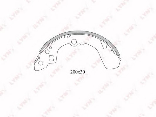 5320069G00000,SUZUK 53200 69G00 000 Brake Shoe Set for SUZUK
