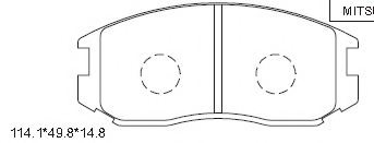 04465B4030,DAIHA 04465B4030 Brake Pad Set, disc brake for DAIHA
