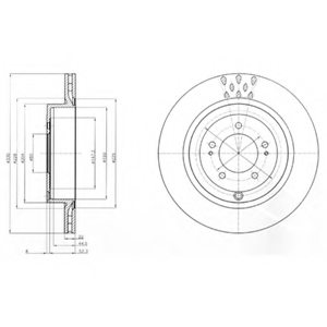 4615A023,MITSUBISHI 4615A023 Brake Disc for MITSUBISHI