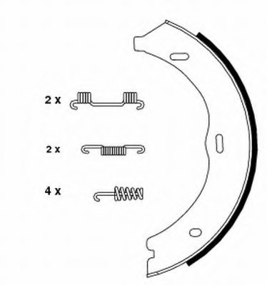 6394200220,MERCE 639 420 02 20 Brake Shoe Set, parking brake for MERCE