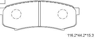 0446660090,TOYOT 0446660090 Brake Pad Set, disc brake for TOYOT
