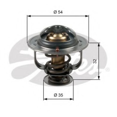 1305A283,MITSUBISHI 1305A283 Thermostat, coolant for MITSUBISHI