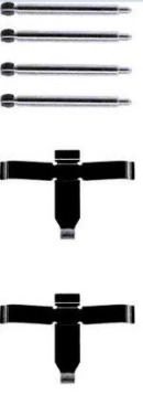 1J0615231,VAG 1J0615231 Accessory Kit, disc brake pads for VAG