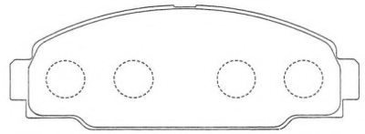 0446525010,TOYOT 04465-25010 Brake Pad Set, disc brake for TOYOT