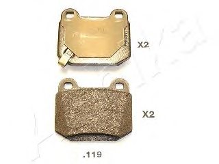 26696FG000,SUBAR 26696FG000 Brake Pad Set, disc brake for SUBAR
