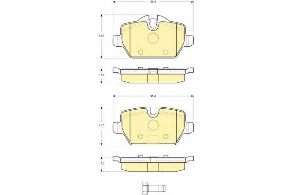 34216788183,BMW 34 21 6 788 183 Brake Pad Set, disc brake for BMW