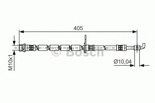 1718847,FORD 1718847 Brake Hose for FORD