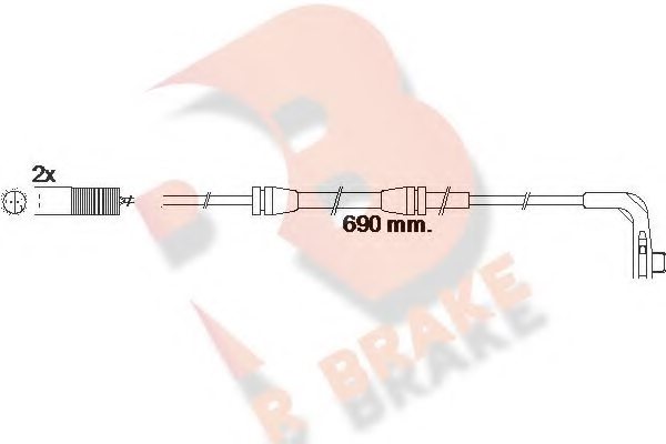 34356764299,BMW 34 35 6 764 299 Warning Contact, brake pad wear for BMW
