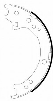 43053S9AE52,HONDA 43053-S9A-E52 Brake Shoe Set, parking brake for HONDA