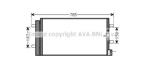 4G0260403A,AUDI 4G0260403A Condenser, air conditioning for AUDI