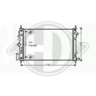 13241729,OEM 13241729 Radiator for OEM