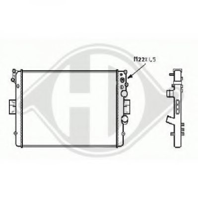 500303392,IVECO 500303392 Radiator, engine cooling for IVECO