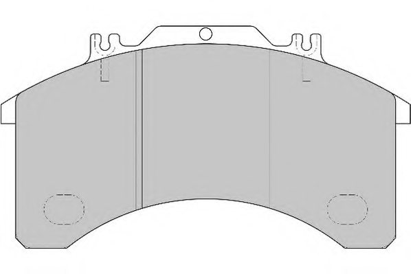 1906170,IVECO 1906170 Brake Pad Set, disc brake for IVECO