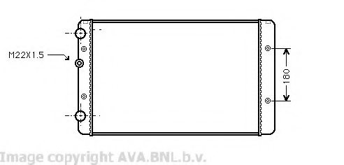 1H0121253BJ,VAG 1H0121253BJ Radiator, engine cooling for VAG