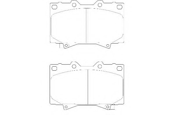 0446560160,TOYOT 04465-60160 Brake Pad Set, disc brake for TOYOT