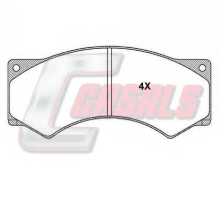 1903486,IVECO 1903486 Brake Pad Set, disc brake for IVECO