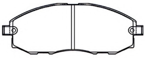 581014AA00,HYUNDAI 58101-4AA00 Brake Pad Set, disc brake for HYUNDAI