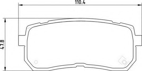 583024HA50,HYUNDAI 58302-4HA50 Brake Pad Set, disc brake for HYUNDAI